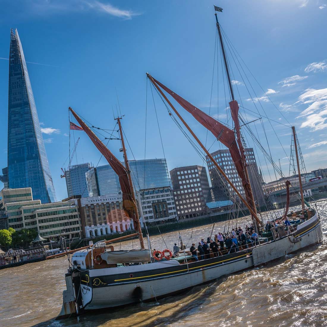HIRE - Thames Sailing Barge Will - unusual, exciting events in London